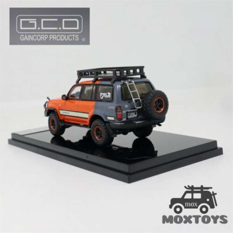 Promo 1/64 GCD TOYOTA LAND CRUISER LC80 VX TURBO BROWN WHITE ORANGE ...