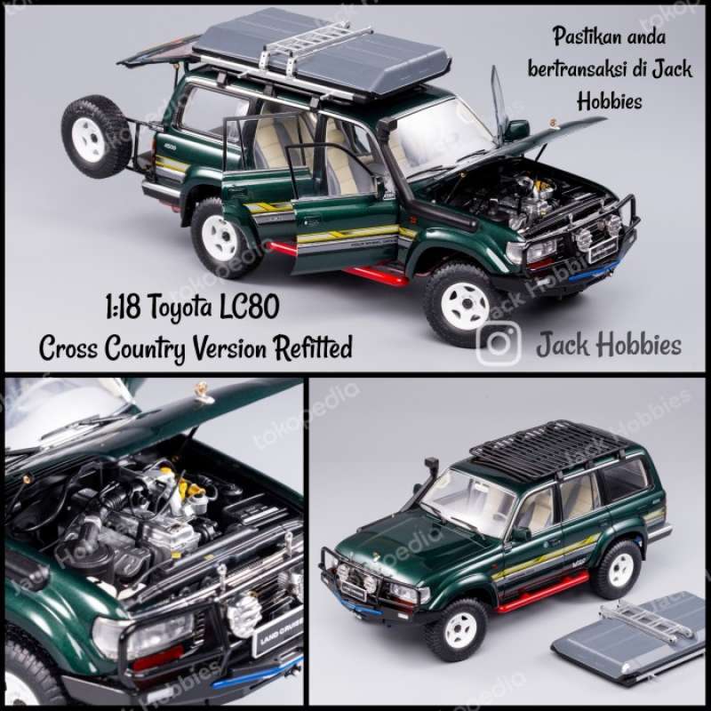 Promo 1:18 Diecast Toyota Land Cruiser LC80 Cross Country Version Kengfai Diskon 23% di Seller ...