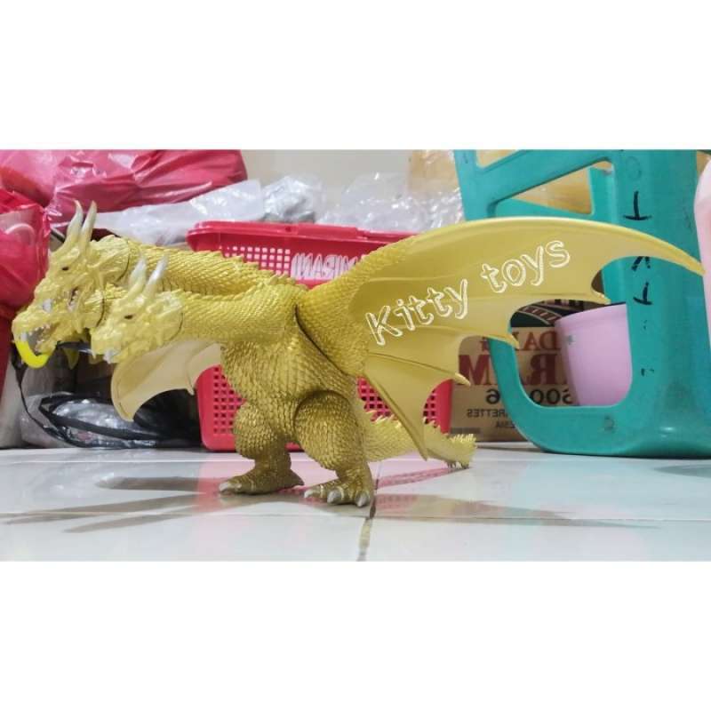 Promo FIGURE KING GHIDORAH GODZILLA 2019 THREE HEAD GOLDEN DRAGON ...