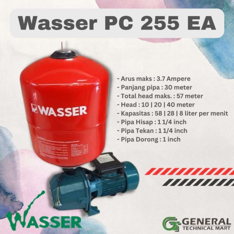 Promo Pompa Sumur Dalam WASSER PC-255EA / Jet Pump WASSER Diskon 23% di ...