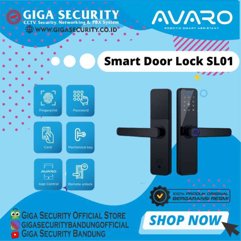 Jual Avaro Smart Door Lock Sl01 Original, Murah & Diskon April 2024 | Blibli