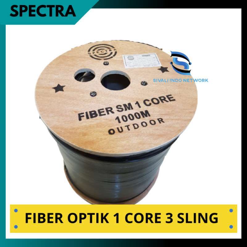 Promo 1000 Meter Spectra Kabel Drop Core Fiber Optik 3 Sling Outdoor ...