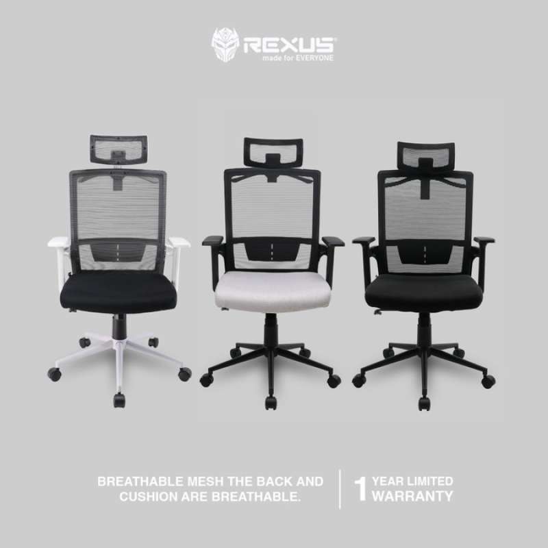 Promo Rexus Ergonomic Office Chair Kursi Kantor NC-1 / NC1 Diskon 23% ...