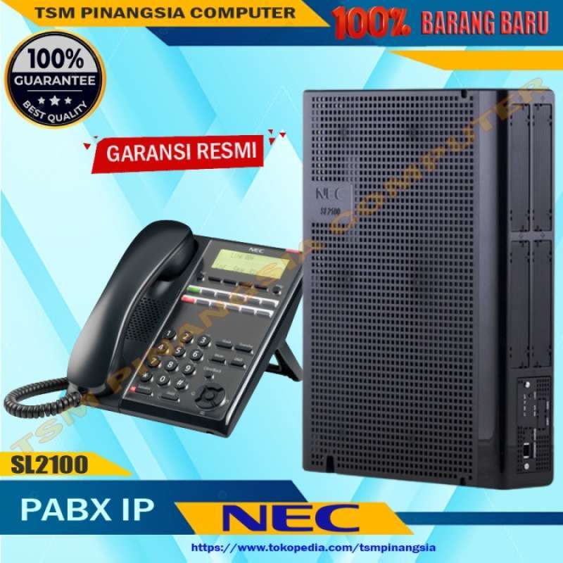 Jual Baru Pabx Nec Sl2100 / Pabx Ip 3 Line 8 Extension Nec Sl-2100 di ...