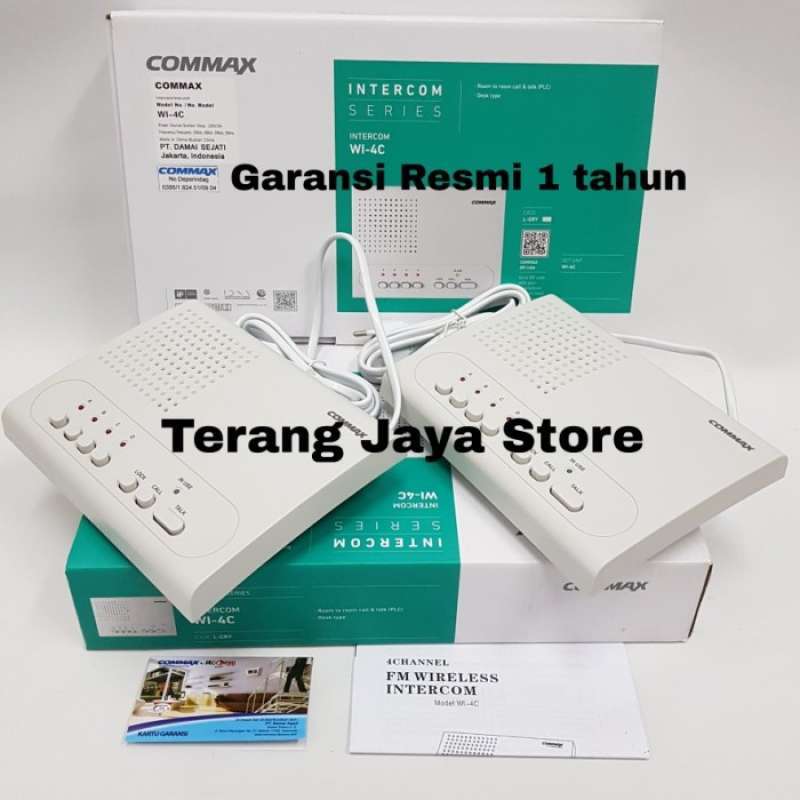 Promo Sale Intercom Wireless Commax Wi-4c (2 Unit) 1 Phase Diskon 7% Di ...