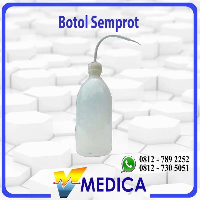 Jual Botol Semprot Laboratorium 500ml Plastik / Botol Cuci Aquades Di ...