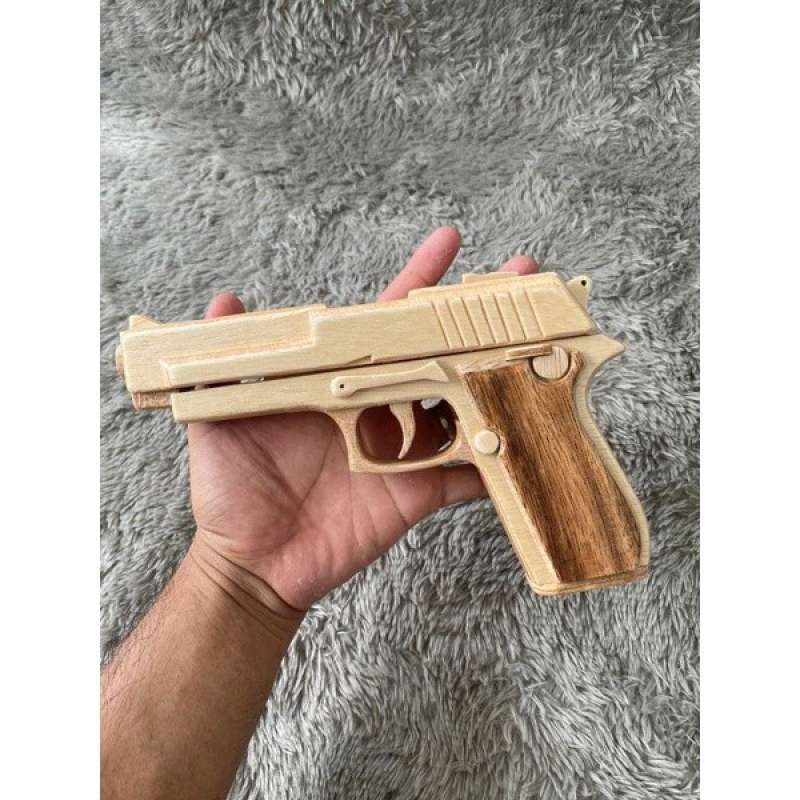 Promo NEW Tembakan mainan anak kayu peluru karet pistol G2 Rubber band ...