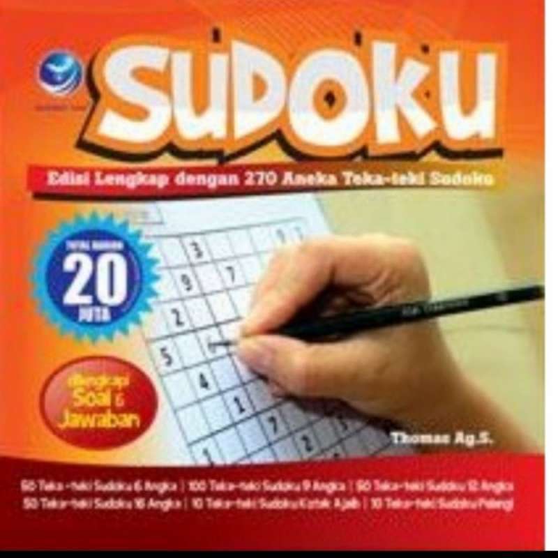 Promo BUKU SUDOKU EDISI LENGKAP DENGAN 270 ANEKA TEKA TEKI SUDOKU ORIGINAL Diskon 23% di Seller ...