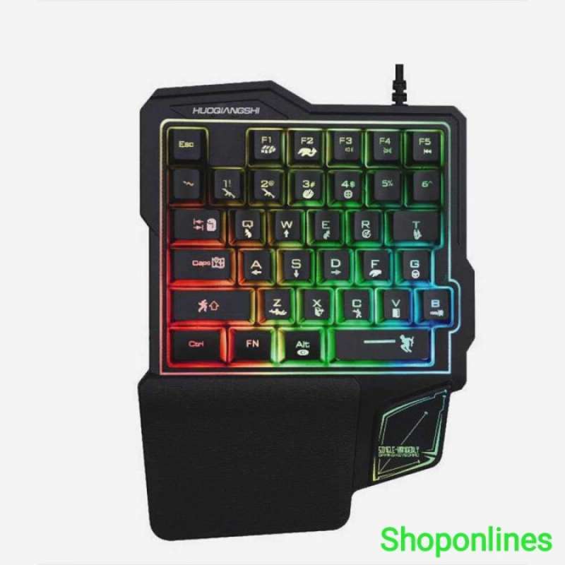 Promo Keyboard Gaming Dengan Satu Tangan / Keyboard Gaming Dengan Led ...