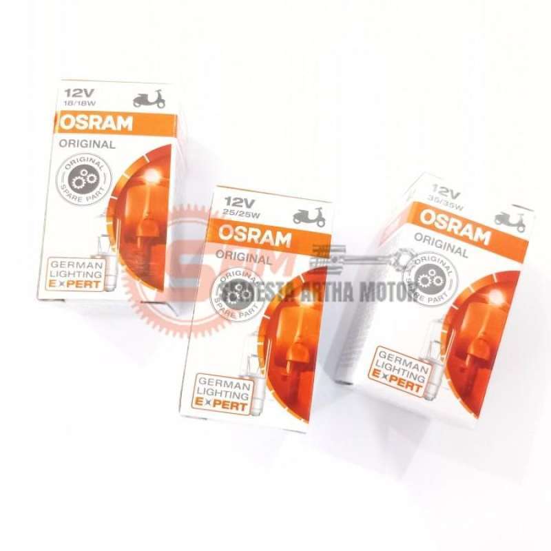 Jual Osram Original H6 Kaki 1 Halogen AC DC Lampu Depan Utama Bebek Matic - 25/25W di Seller ...