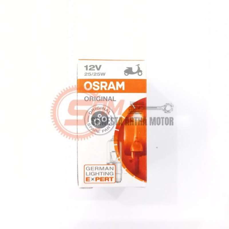 Jual Osram Original H6 Kaki 1 Halogen AC DC Lampu Depan Utama Bebek Matic - 25/25W di Seller ...