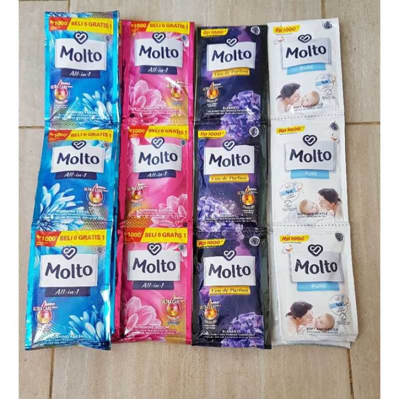 Jual Molto Pewangi Sachet 18ml - 1 Renteng Isi 12 Sachet 1000 An Di Seller Restu Lamongan ...