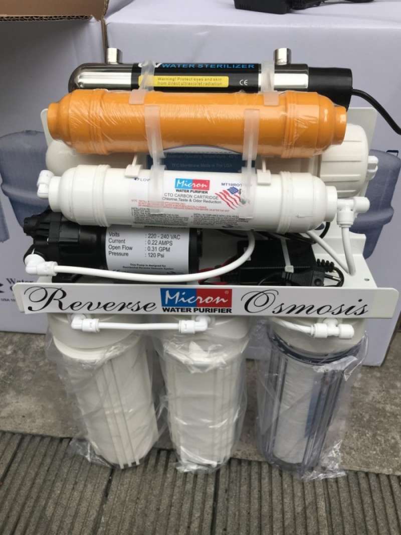 Promo Mesin RO 7 Step Reverse Osmosis 100 GPD + UV Diskon 23% di Seller ...