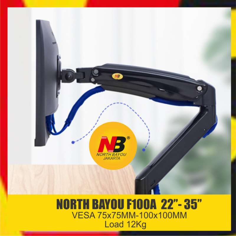 Promo Bracket LCD LED TV North Bayou NB F100A 22 - 35 Gas Spring ...