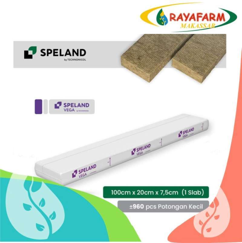 Promo Rockwool Hidroponik SPELAND 1 Slab Diskon 33% di Seller ...