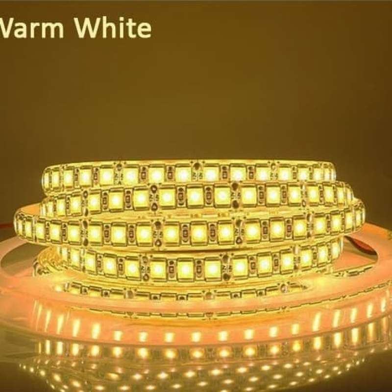 Promo LED Strip Fleksibel SMD 5054 120 LED/Meter DC 12V IP44 WATERPROOF ...