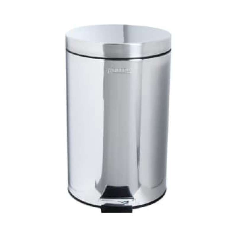 Jual Tempat Tong Sampah Injak 12 Liter Slow Close Pedal Bin Round Krisbow - Putih di Seller ...