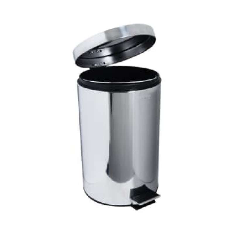 Jual Tempat Tong Sampah Injak 12 Liter Slow Close Pedal Bin Round Krisbow - Putih di Seller ...