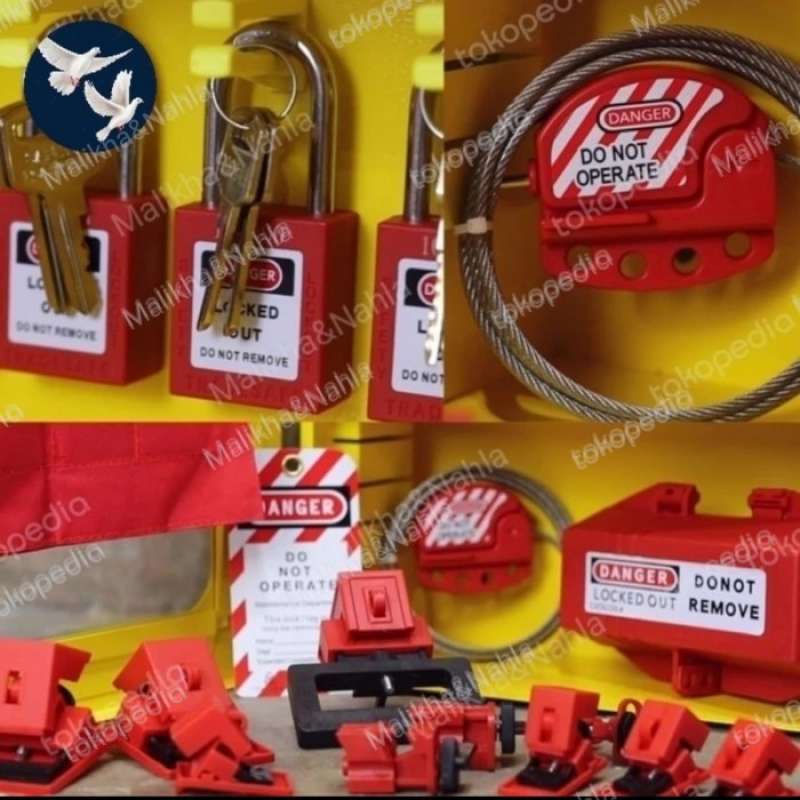 Promo LOTO SAFETY PADLOCK THERMOPLASTIC RED 38 MM LOCKOUT TAGOUT ...