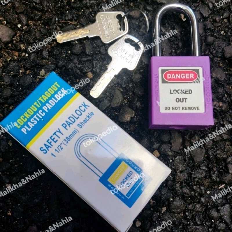 Promo LOTO SAFETY PADLOCK THERMOPLASTIC RED 38 MM LOCKOUT TAGOUT ...