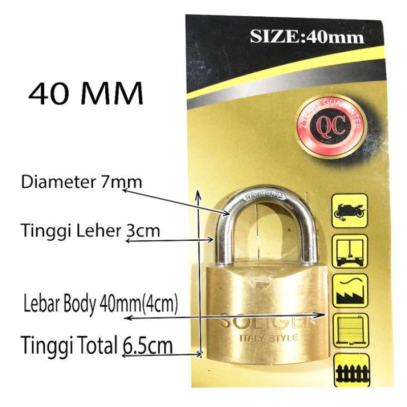 Promo Gembok Master Key Soligen 3 Pcs Kuningan 40 50 60 Mm Komputer ...