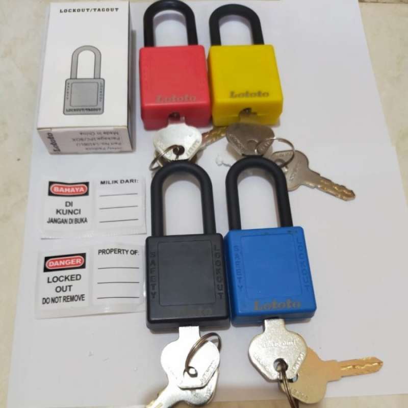 Promo LOTOTO L406 GEMBOK SAFETY LOTO PADLOCK SAFETY LOCKOUT TAGOUT ...