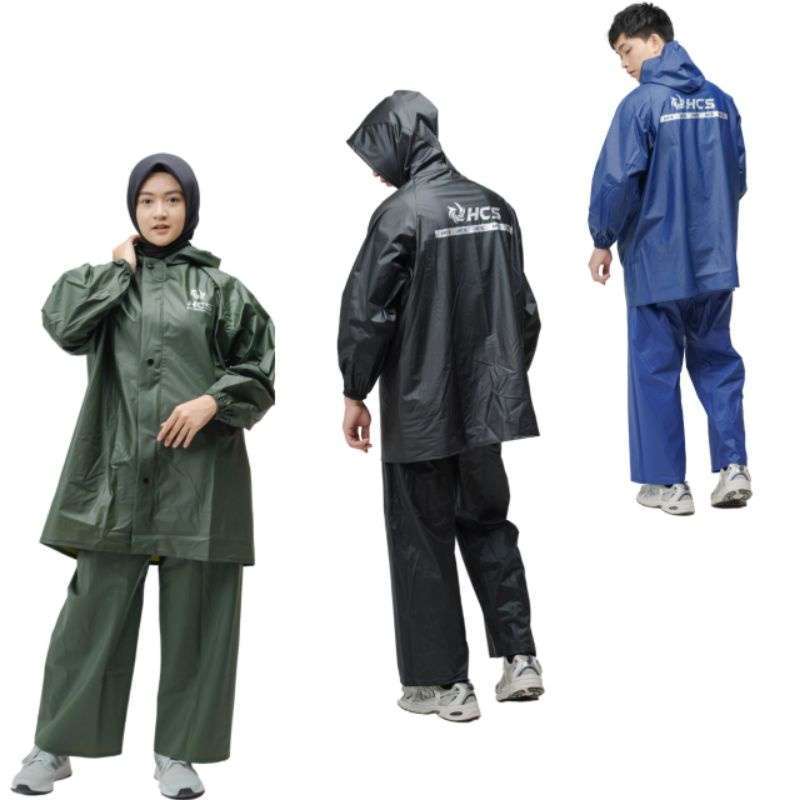 Jual Jas Hujan Elastis HCS RAINCOAT / Matel Motor / Parasut Anti Air - XXL Navy di Seller OWL ...