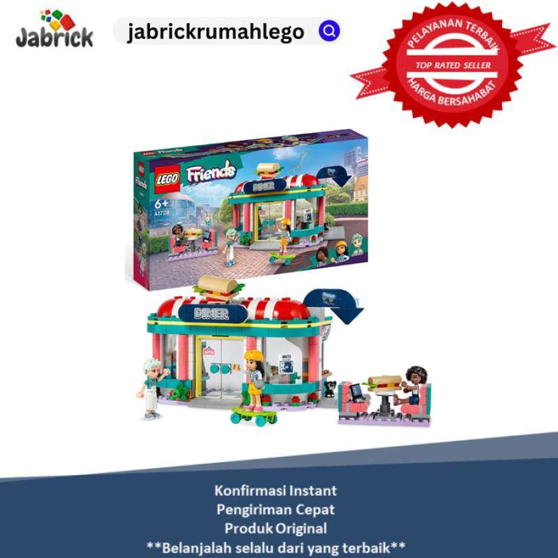 Promo LEGO 41728 Friends Heartlake Downtown Diner Restaurant Playset ...