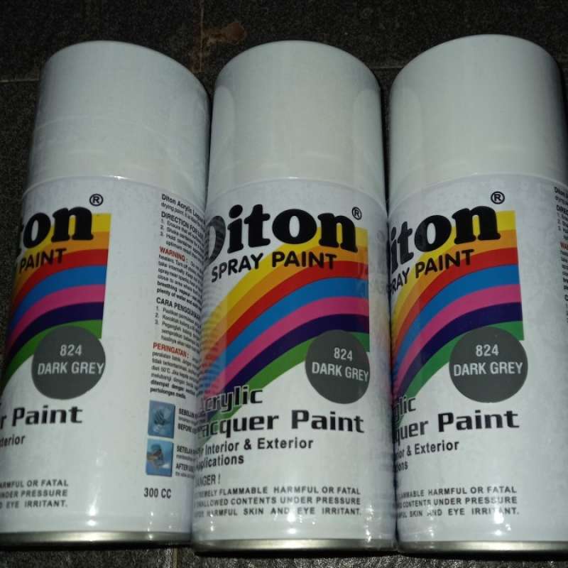 Jual 824 dark grey Diton 300 cc cat semprot aerosol pilox pilok pylox ...