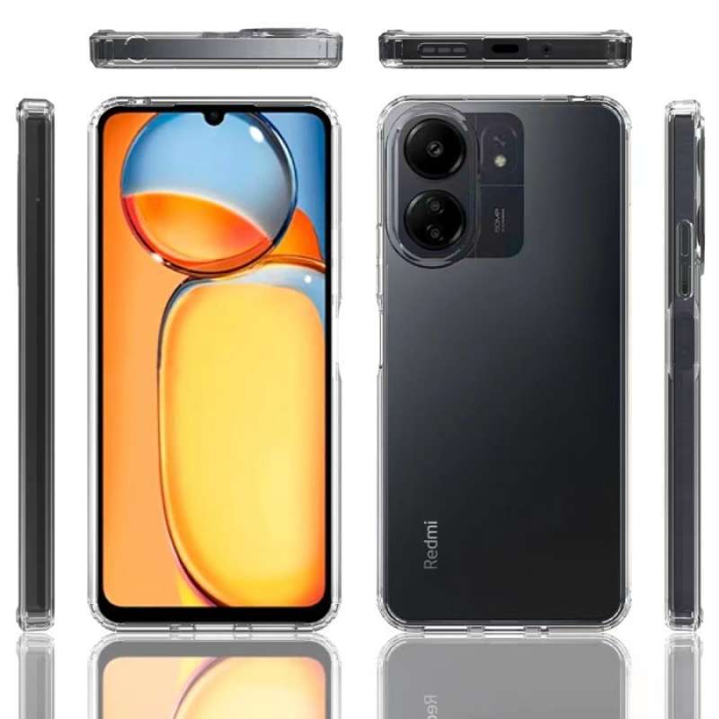 Promo XIAOMI POCO C65 FUSE HYBRID CRYSTAL CLEAR ACRYLIC CASE Diskon 10% ...