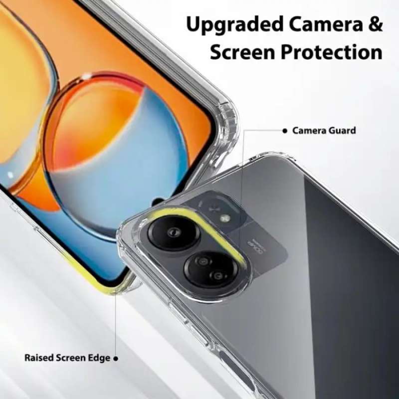 Promo XIAOMI POCO C65 FUSE HYBRID CRYSTAL CLEAR ACRYLIC CASE Diskon 10% ...