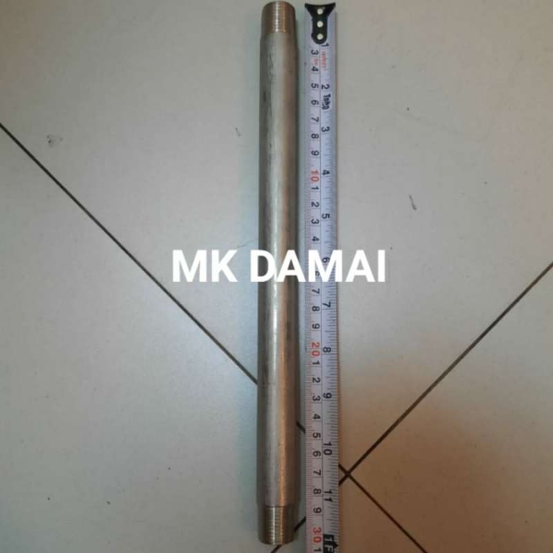 Promo Pipa nepel stainless 1 x 35cm / Pipe nepple SS304 / Neple/ Nipple ...