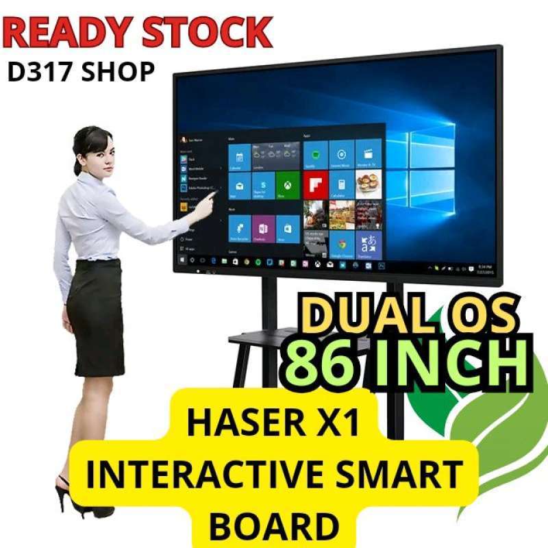 Jual Haser X1 Interactive Flat Panel Smart Board 86 Inch Dual Os Android Dan Windows Di Seller ...