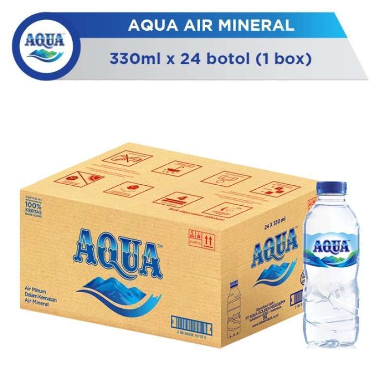 Promo Aqua 330 Ml Air Kemasan Isi 24 Botol Per Dus Diskon 22% Di Seller Aoi - Cengkareng Timur ...