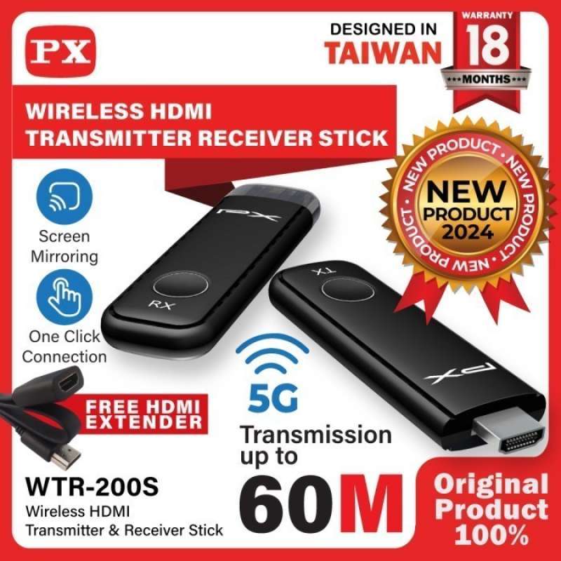 Jual Px Wtr-200s Wireless Transmitter Receiver Video Display Tv Stick ...