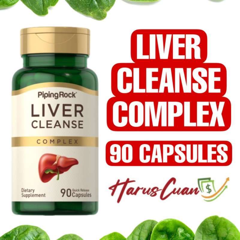 Promo Piping Rock Liver Cleanse Complex 90 Capsules Detox Hati Health ...