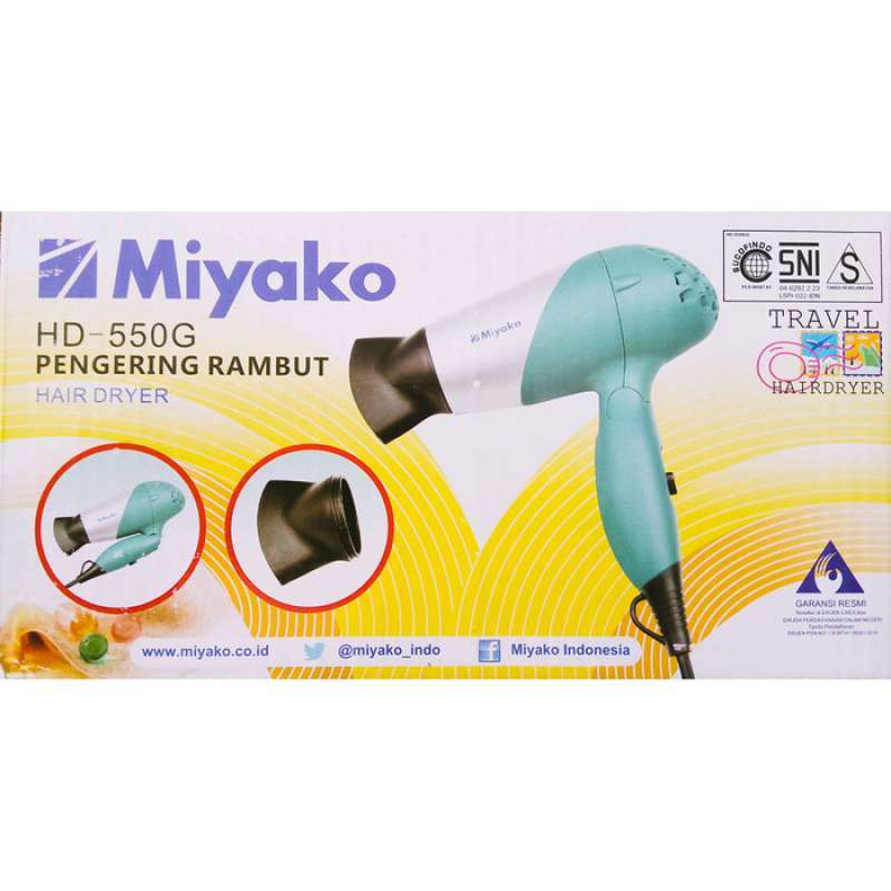 Promo Hair Dryer Pengering Rambut Miyako Hd 550g Diskon 23% Di Seller Wukong Store - Kebon ...