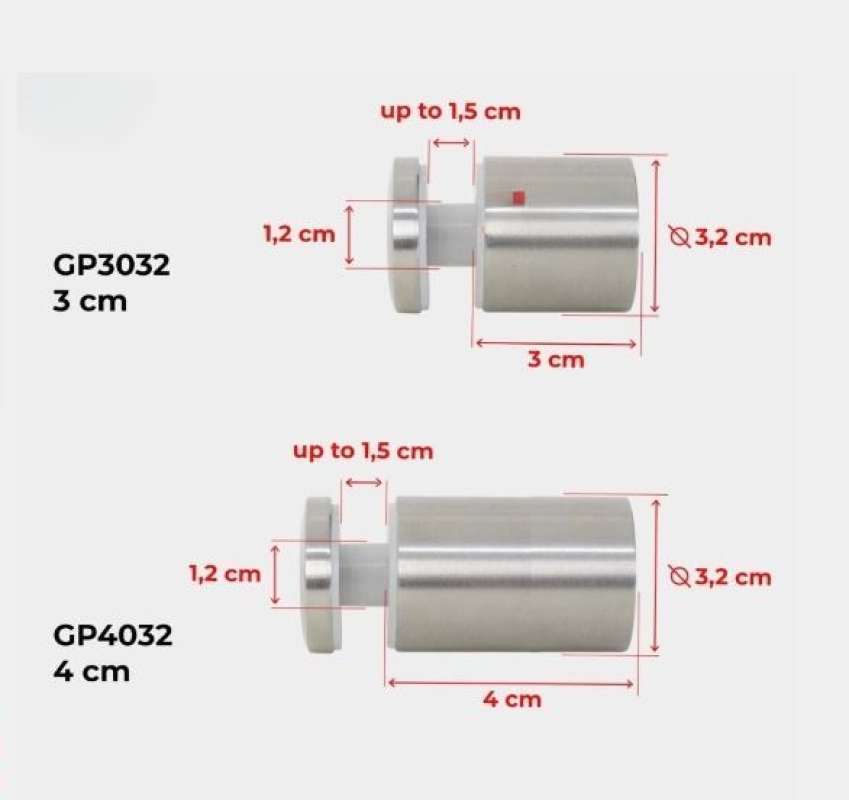 Jual Pin Kaca/tempered Glass Pin Holder/penjepit Kaca Tembok Railing ...