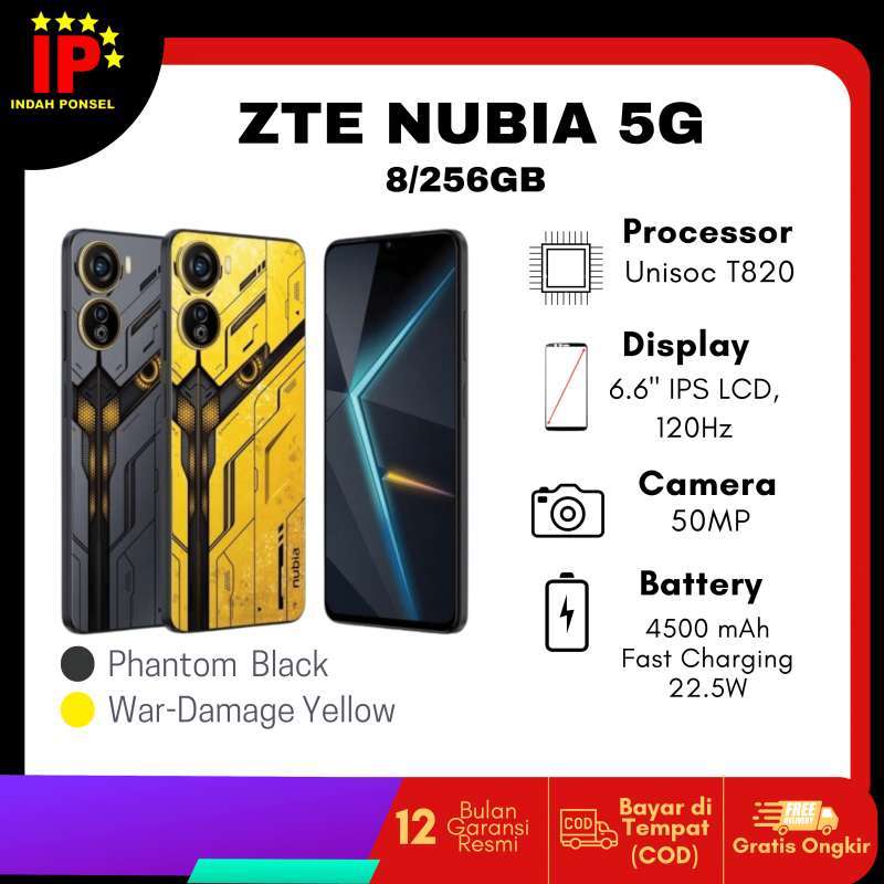Jual ZTE Nubia 5G RAM 8GB/256GB Garansi Resmi ZTE Indonesia di Seller ...