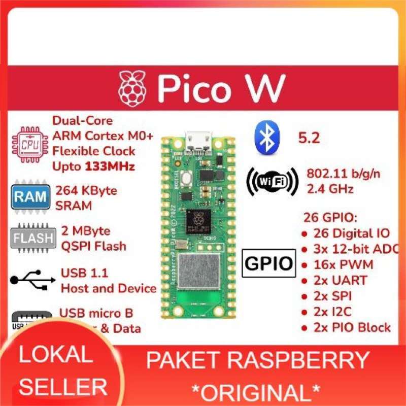 Daftar Harga Raspberry Pi Pico Original & Spesifikasi Lengkap Oktober 2024