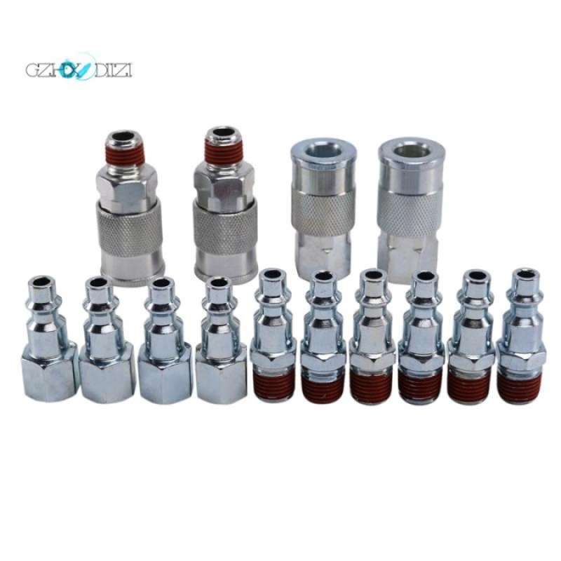 Promo 14 Pcs 1 4 Inch Npt Quick Connect Coupler Dan Plug Kit Untuk Ko ...