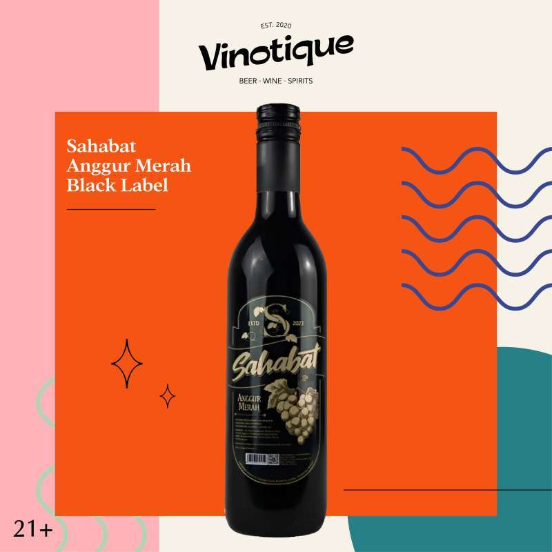Jual Sahabat Anggur Merah-black Label (amer) 550ml - 3 Btl Di Seller ...