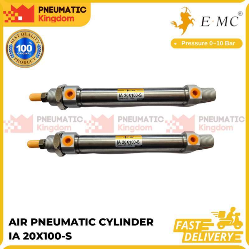 Promo Air Cylinder IA-20X100-S Stainless Magnet Original EMC PNEUMATIC ...