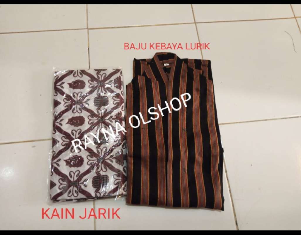 Promo SETELAN BAJU LURIK JAWA WANITA | KEBAYA LURIK + KAIN JARIK BATIK ...