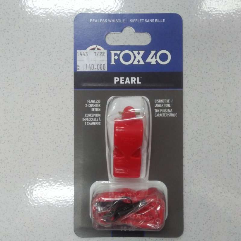 Promo peluit pluit whistle fox 40 pearl + layard tali 90db 90 db ...
