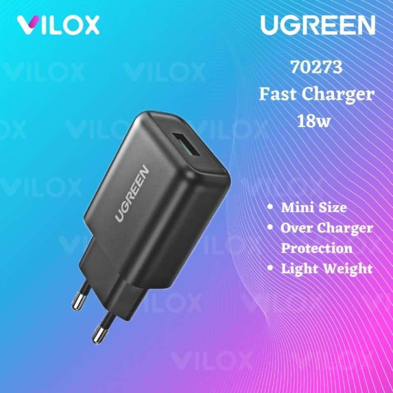 Jual Ugreen Adapter Cas Fast Qc Charger 3.0 Usb 18w Kabel Micro Usb ...