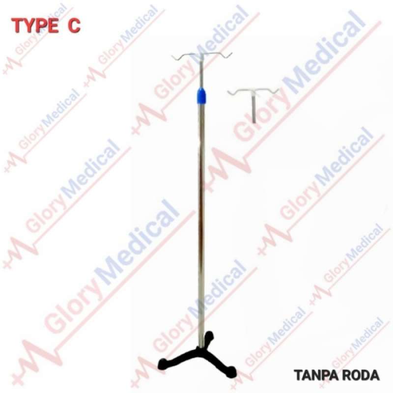 Promo Tiang Infus Standard Rumah Sakit Stainless Steel Type Premium A/b ...