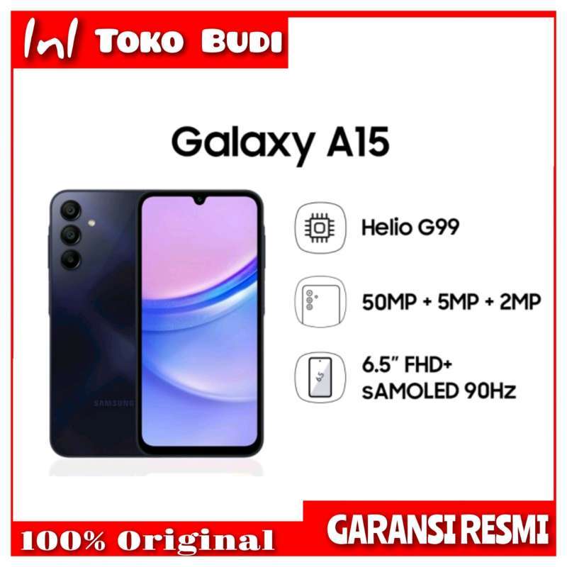 Jual Samsung Galaxy A15 4g 8gb/128gb Garansi Resmi Sein - Bonus Earphone Black No Adapter Di ...