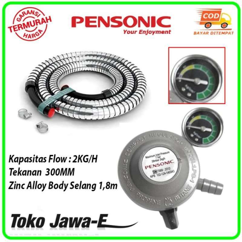 Promo New Selang Gas & Regulator Pensonic Meter Sni Lpg Tekanan Rendah ...