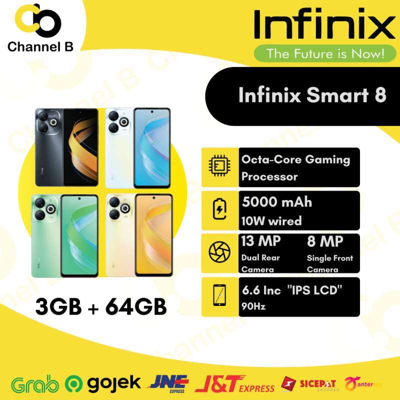Jual Infinix Smart 8 3GB 64GB Smartphone Garansi Resmi Gold Di Seller Channel B Store